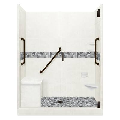American Bath Factory Newport Freedom Grand Hinged 36 in. x 60 in. x 80 ...