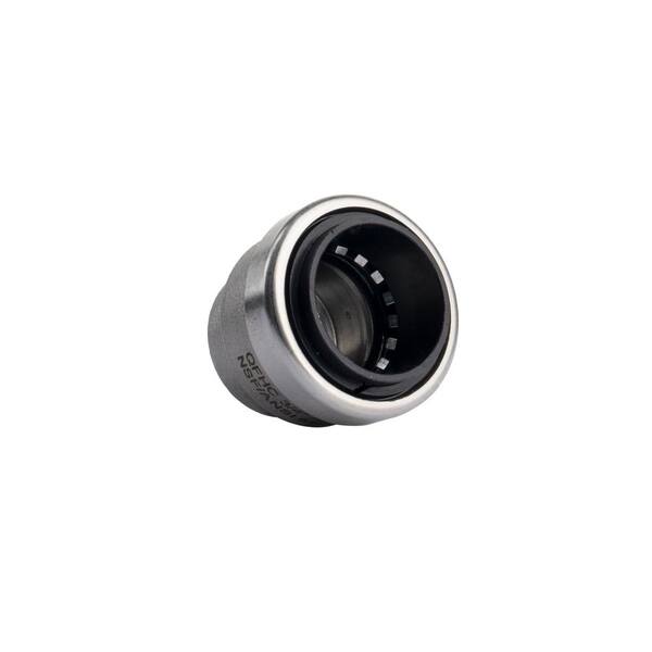 QUICKFITTING 3/4 in. Stainless Steel Push-to-Connect Push Cap (End Stop ...