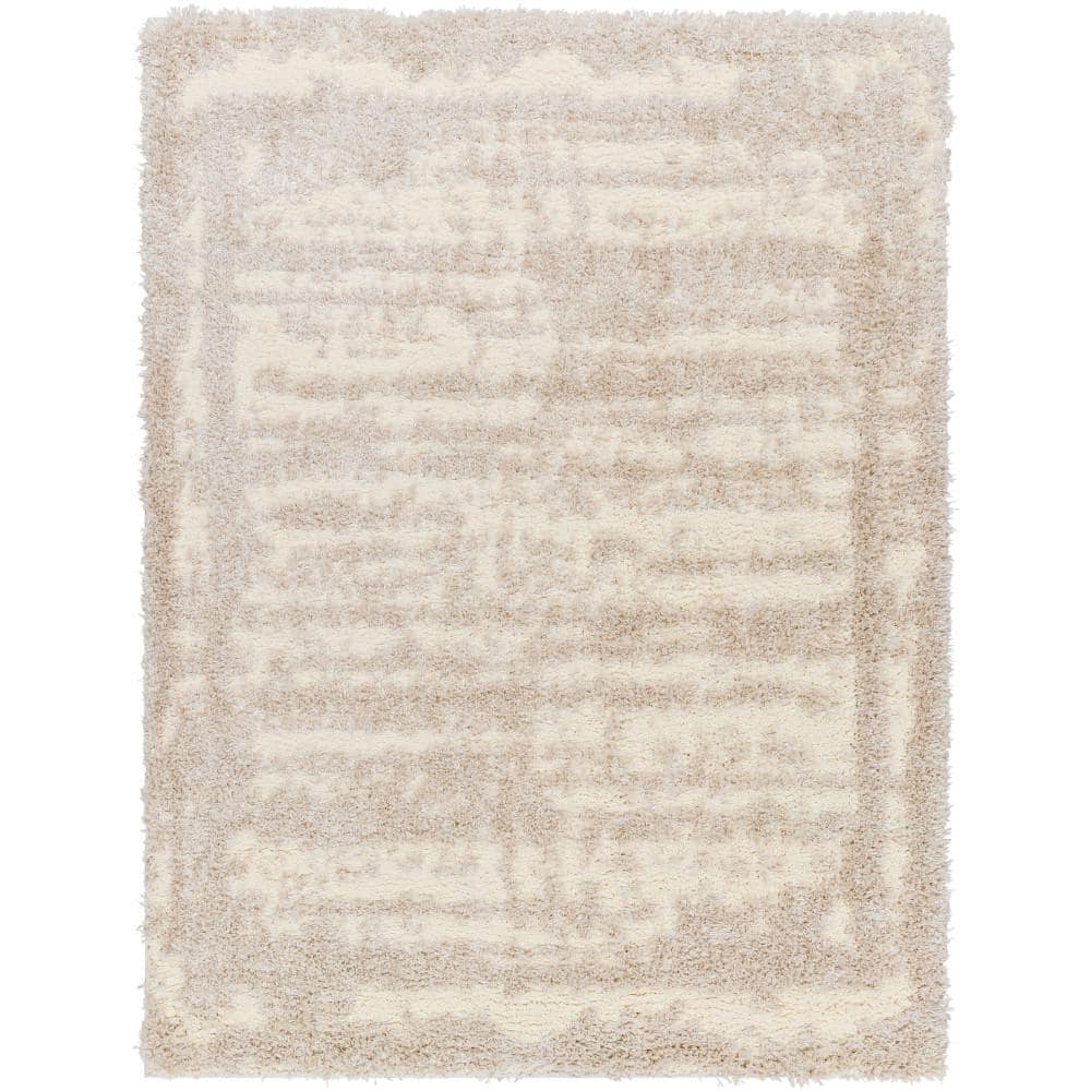 Livabliss Everton Cream/Beige 8 ft. x 10 ft. Border Indoor Area Rug ...