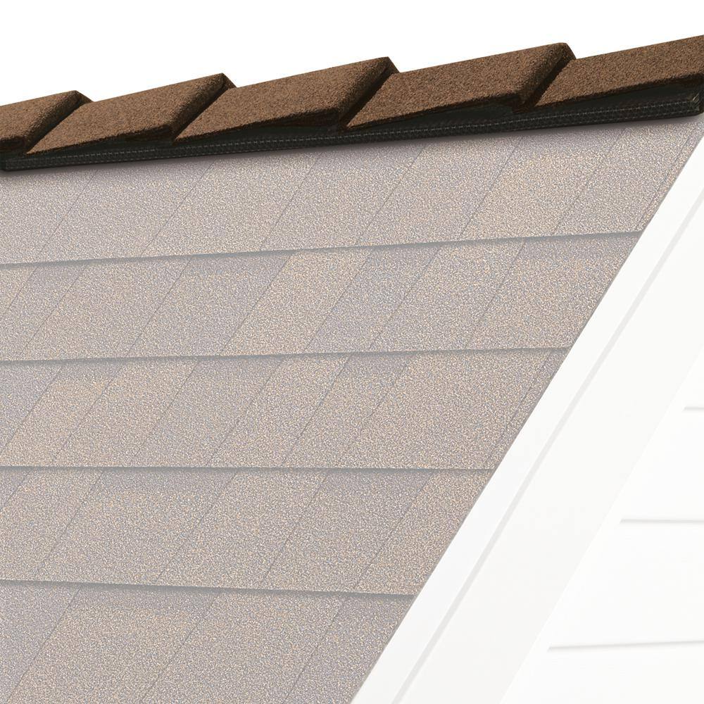 Owens Corning DecoRidge 8 in. Forest Brown with Copper Trail Hip and ...