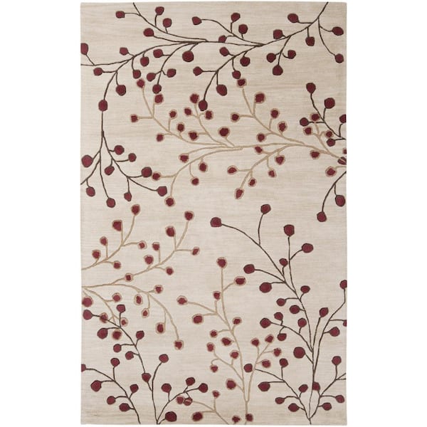 Livabliss Bari Cream 9 ft. x 12 ft. Area Rug Bari2-912 - The Home Depot
