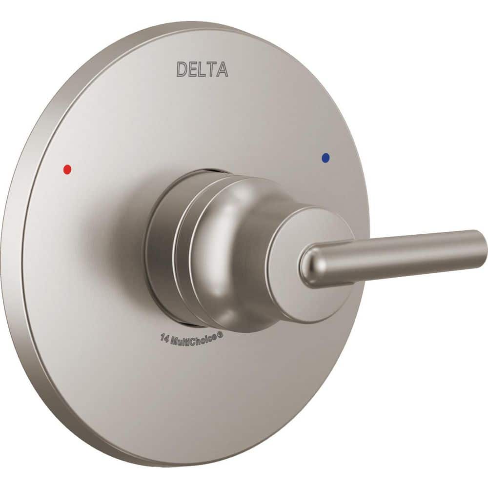 Delta Trinsic 1-Handle Wall-Mount Valve Trim Kit in Stainless (Valve ...