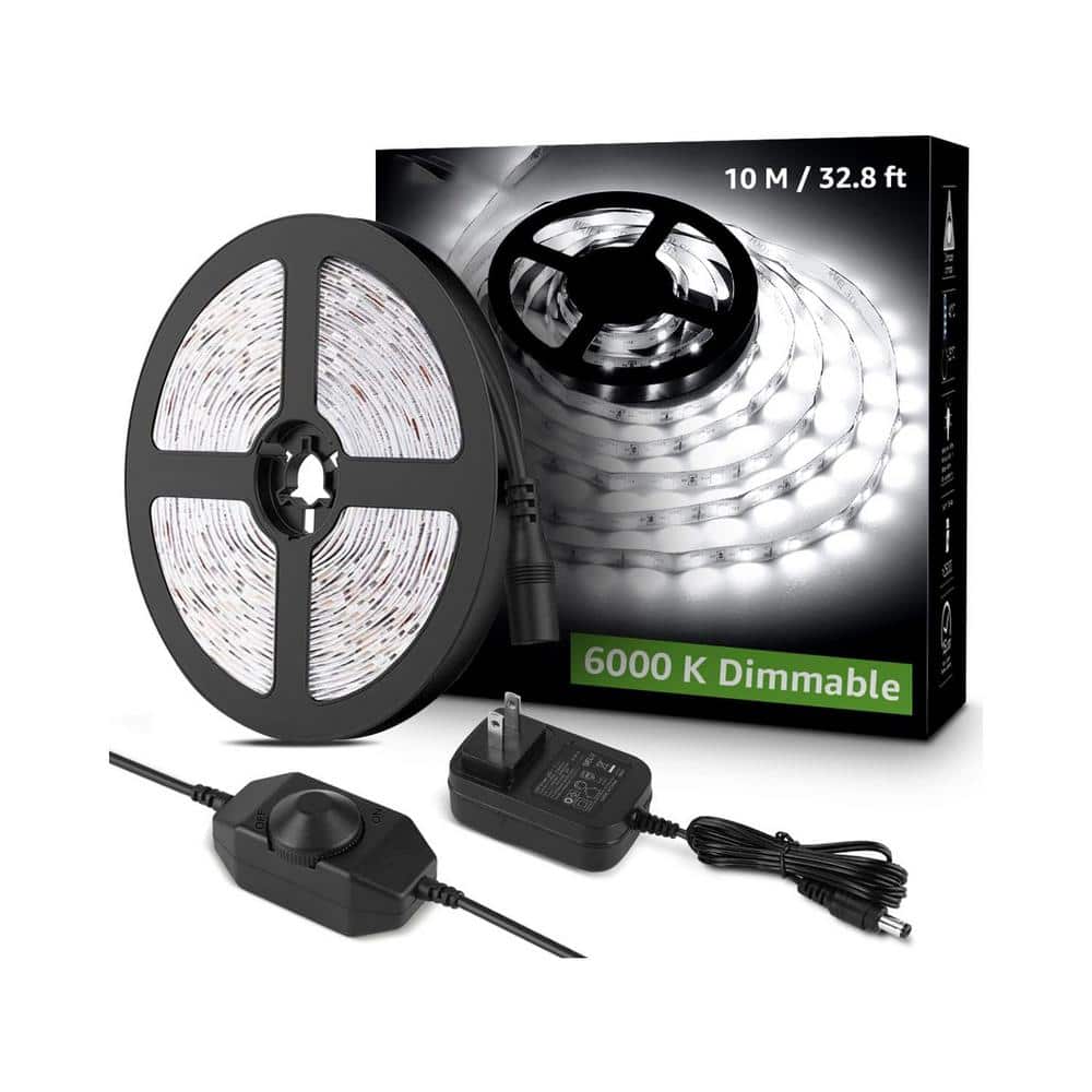 Yichuhaoxi Strip Lights 32.8 ft. Smart Plug-In Dimmable Cuttable ...