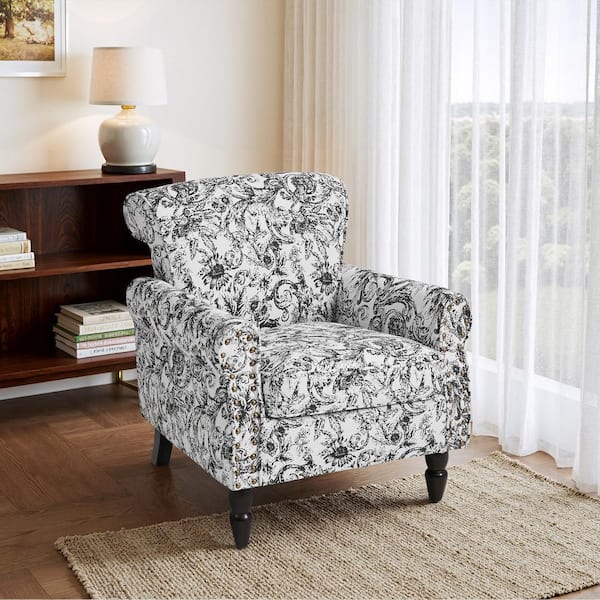 Reviews for Uixe Mid-Century Rococo Plum Chenille Upholstered Accent ...
