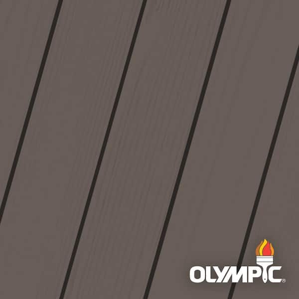 Olympic Maximum 1 gal. Oxford Brown Solid Color Exterior Stain and ...