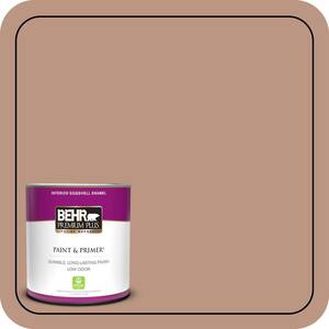 BEHR PREMIUM PLUS 8 oz. #S190-4 Spiced Brandy Satin Enamel Interior ...