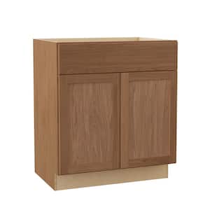 Hampton Bay Sinclair 36 in. W x 21 in. D x 34.5 in. H Assembled Bath Sink Base Cabinet in Shaker ...