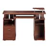 Amucolo 47.25 in. Rectangular Mahogany Computer Desk Home Office ...