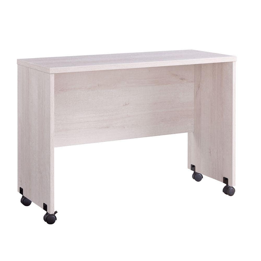 Benjara 27 in. H x 15 in. W White Oak Rectangular Wooden Writing Desk ...