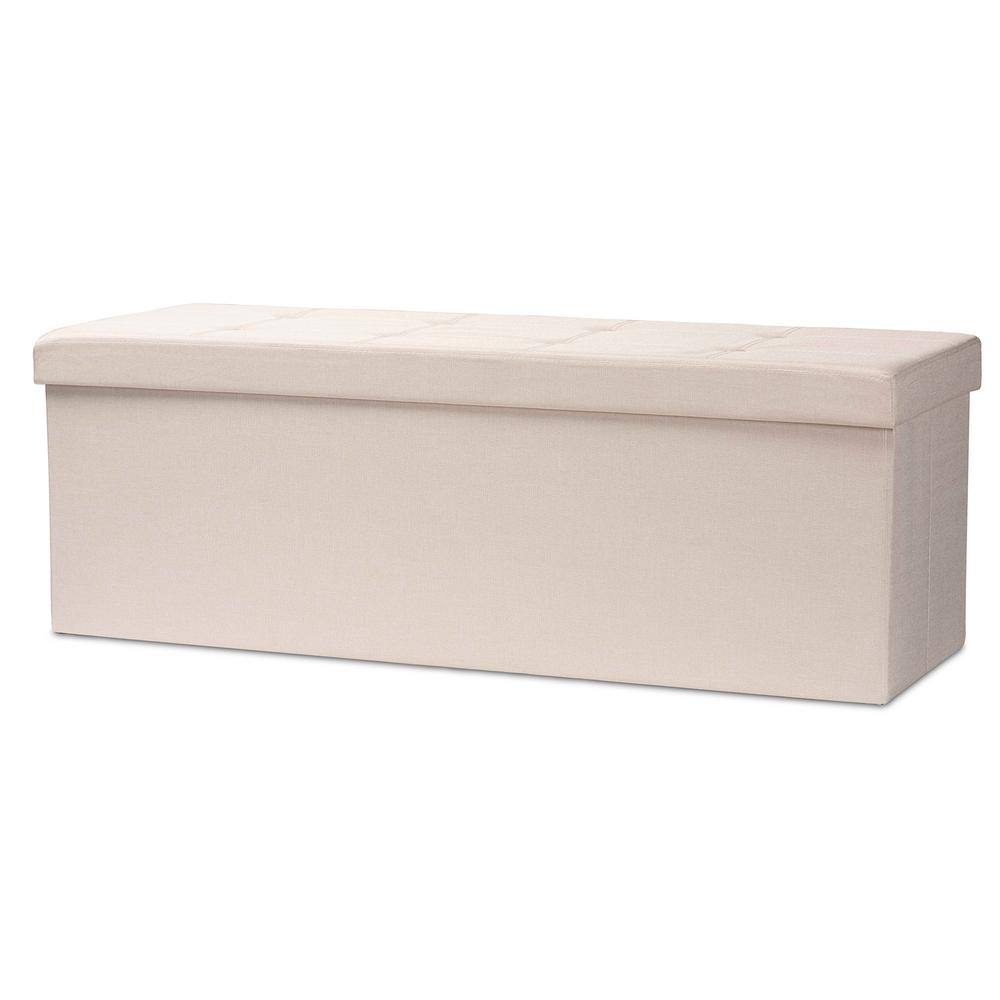 Baxton Studio Haide Beige Storage Ottoman 196-12518-HD - The Home Depot