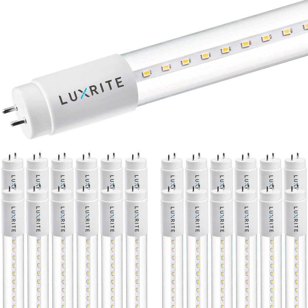 LUXRITE 13-Watt 4 ft. Linear T8 LED Tube Light Bulb Ballast and Ballast ...