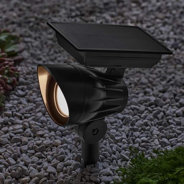 Home Decorators Collection 120 Lumen Black LED Weather Resistant ...
