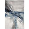 SAFAVIEH Galaxy Blue/Gray 9 ft. x 12 ft. Abstract Area Rug GAL117M-9 ...