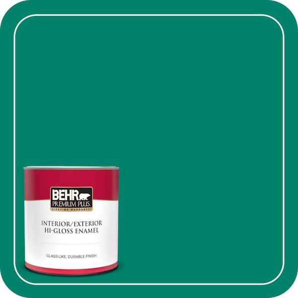 BEHR PREMIUM PLUS 1 qt. #T16-03 Emperors Silk Hi-Gloss Enamel Interior ...
