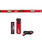 Milwaukee 72 in. REDSTICK Digital Box Level with Pin-Point Measurement ...