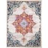 StyleWell Aurora 5 ft. x 7 ft. Multi Medallion Area Rug 3006888 - The ...