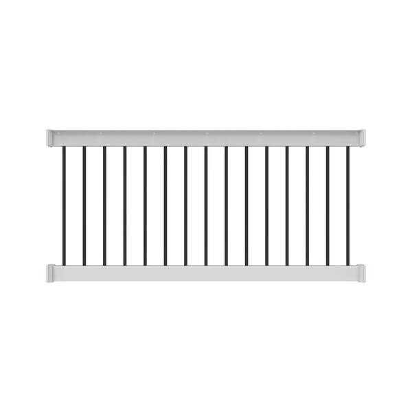 RDI Finyl Line 6 ft. x 36 in. H White Deck Top Level Vinyl Rail Kit ...