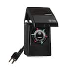 Westek Outdoor Grounded Daily Mechanical Timer, Dual Outlet, White ...