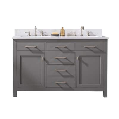 54 Inch Vanities - Double Sink - Bathroom Vanities - Bath - The Home Depot