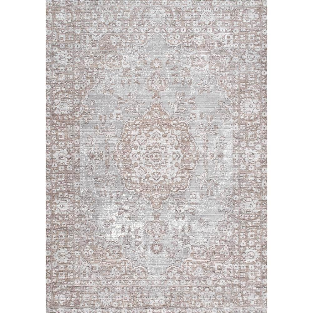 nuLOOM Maryalice Vintage Beige 9 ft. x 12 ft. Area Rug KKAS14A-9012 ...