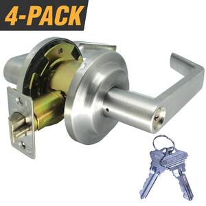 Premier Lock Stainless Steel Entry Door Knob Combo Lock Set with ...