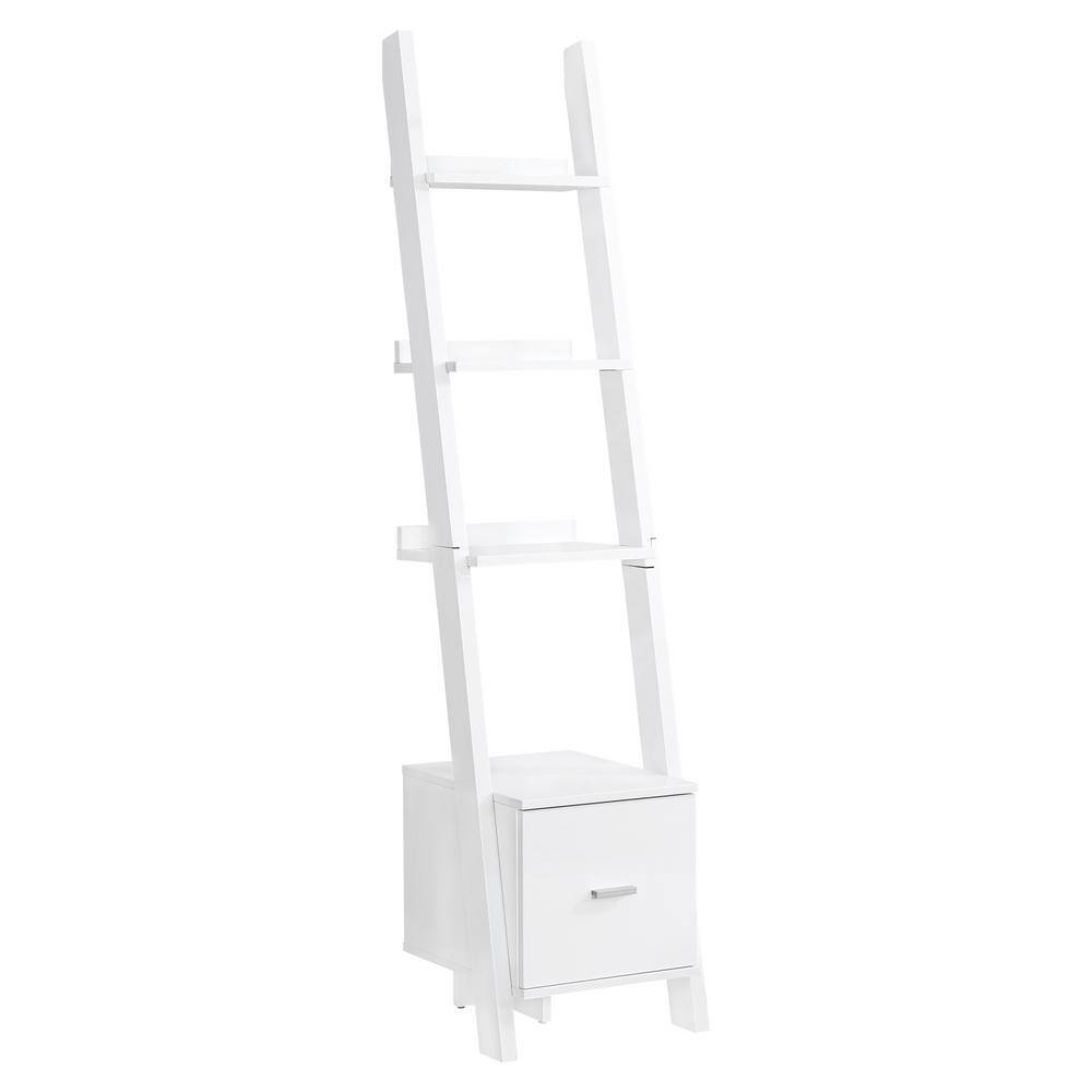 White Corner Bookcase-HD2767 - The Home Depot