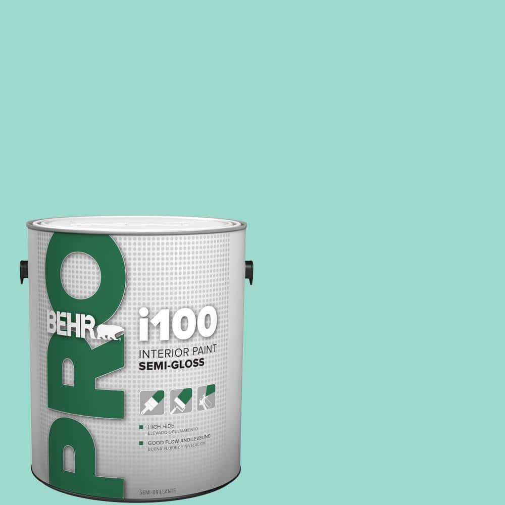 BEHR PRO 1 gal. #P440-3 Fish Pond Semi-Gloss Interior Paint PR17001 ...