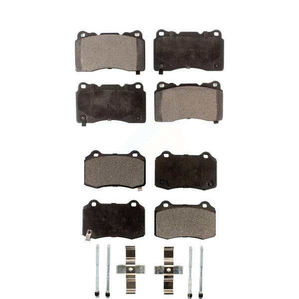 TEC Front Rear Ceramic Brake Pads Kit For Tesla S Hyundai Genesis Coupe ...