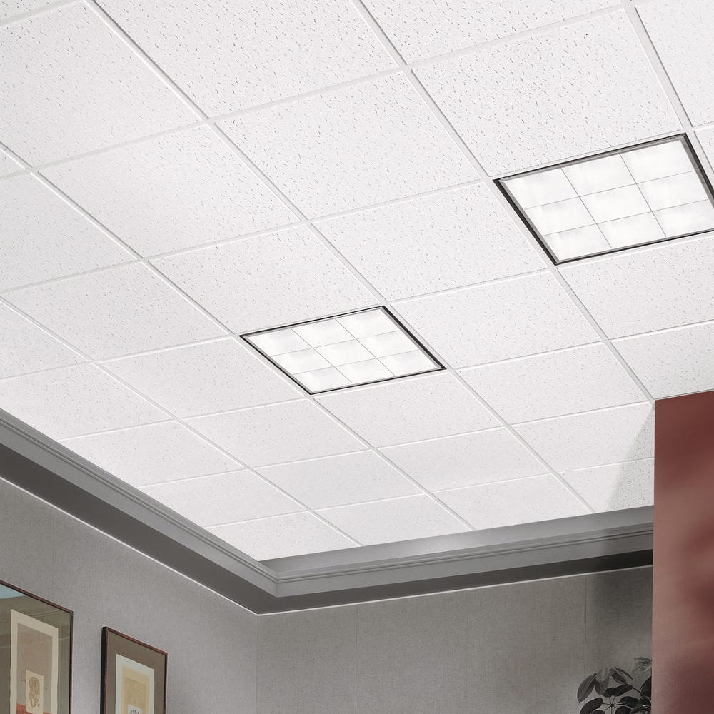 Save 31% • Armstrong 2x2 FISSURED Acoustic Ceiling Tiles for Suspended ...