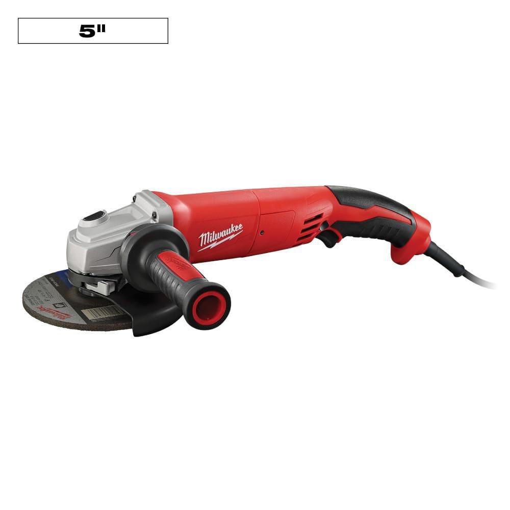 Milwaukee 13 Amp 5 in. Small Angle Grinder with Trigger Grip 6124-31 ...