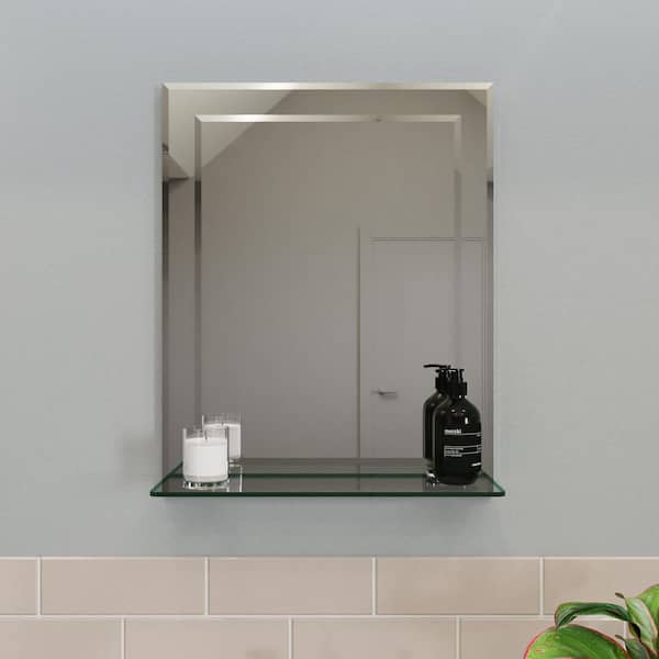 Croydex Rydal 16 in. W x 20 in. H Rectangular Frameless Beveled Edge ...