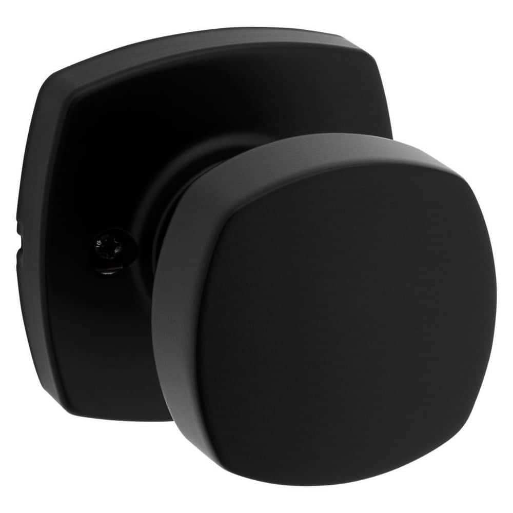 Reviews for Kwikset Arroyo Matte Black Half Dummy Door Knob with Soft Modern Rose | Pg 1 - The ...