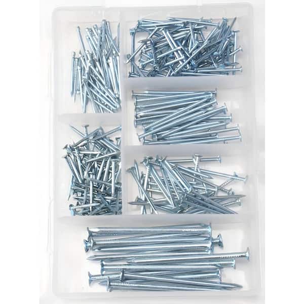 Wellco #11 x 3-1/2 in. Galvanized Iron Nail Assortment Set (280-Pack ...