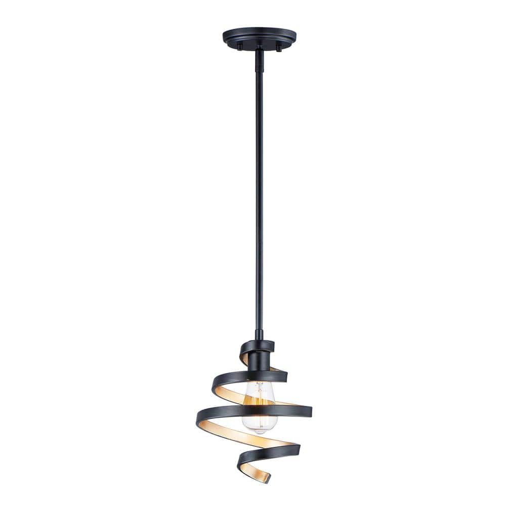 Maxim Lighting Twister 1-Light Mini Bronze Pendant Light 12232 - The ...