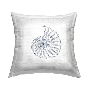 Stupell Industries Underwater Clam Shell Coral Blue Square Outdoor ...