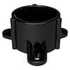Formufit 1-1/4 in. Furniture Grade PVC Table Screw Cap in Black (10 ...