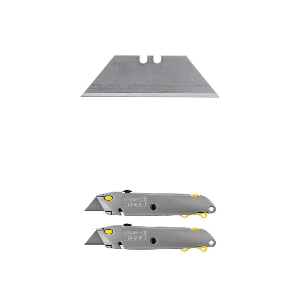 Stanley Heavy-Duty Utility Blades (100-Pack) and Quick Change ...