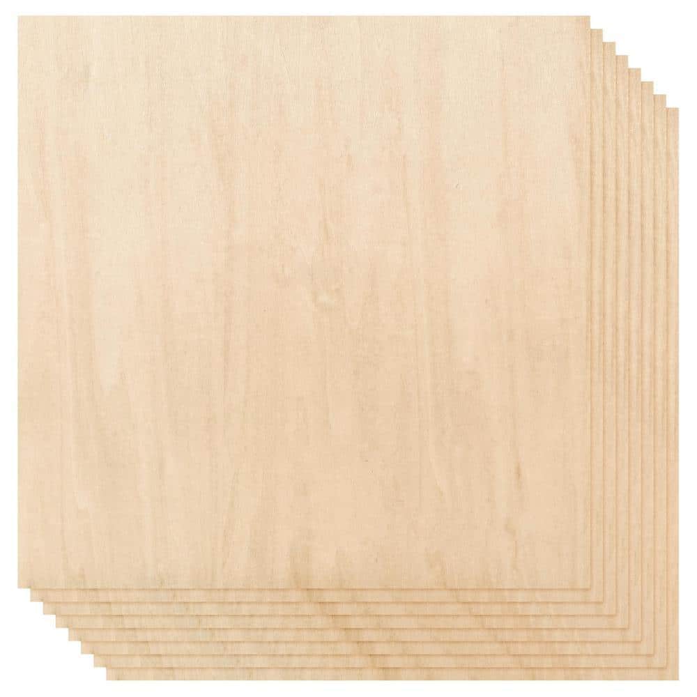 Angel Sar A-Grade Baltic Birch Wood Sheets for 1/8 in. x 1 ft. x 1 ft ...