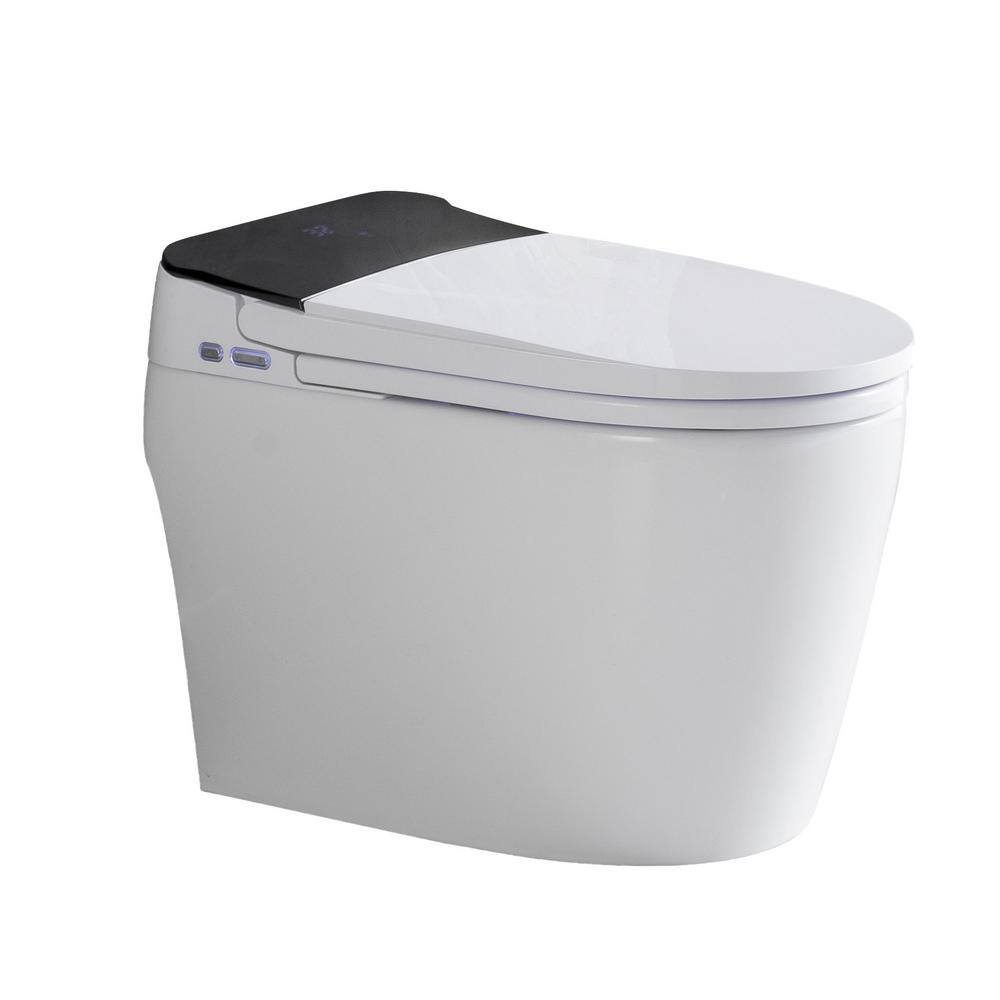 Xspracer Moray Elongated Smart Bidet Toilet 1.28 GPF in White with ...