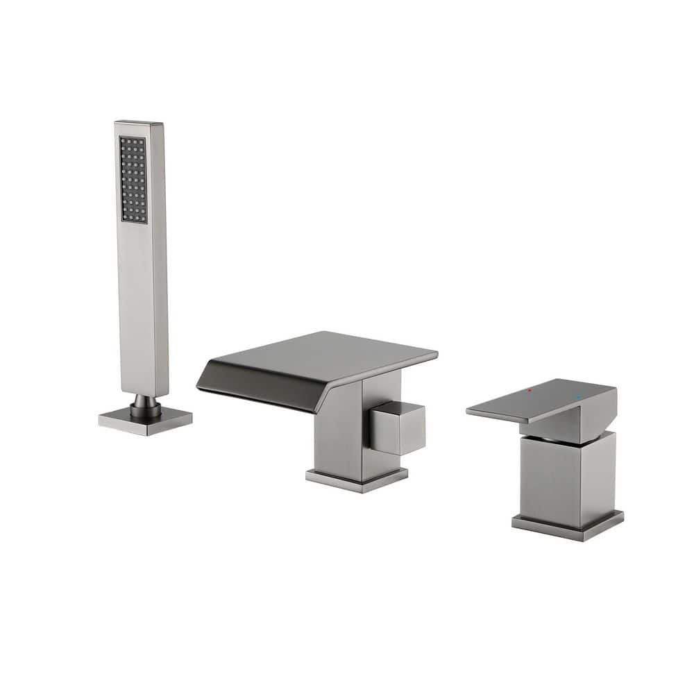 INSTER Roman Tub Faucet Deck Mount 2-Function Solid Brass Bathtub ...