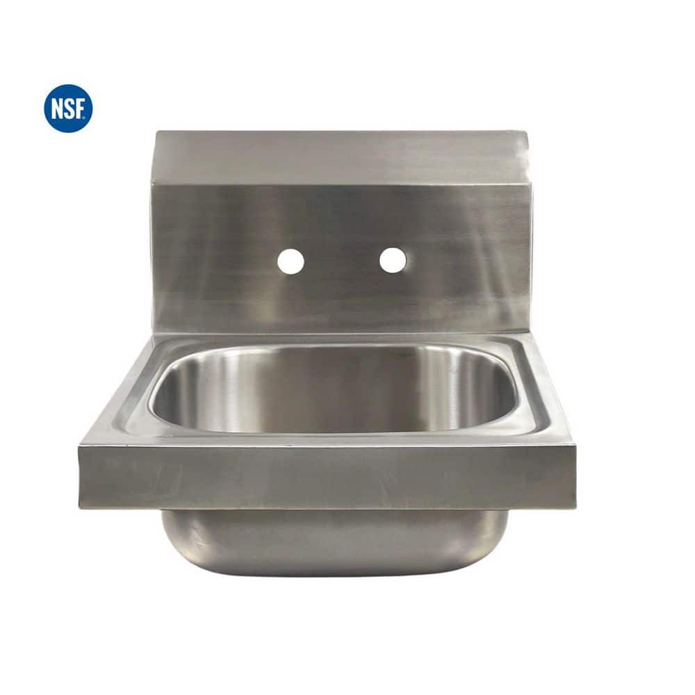 Cooler Depot 15 in.NSF Wall‑Mount Stainless Steel 1‑Compartment ...