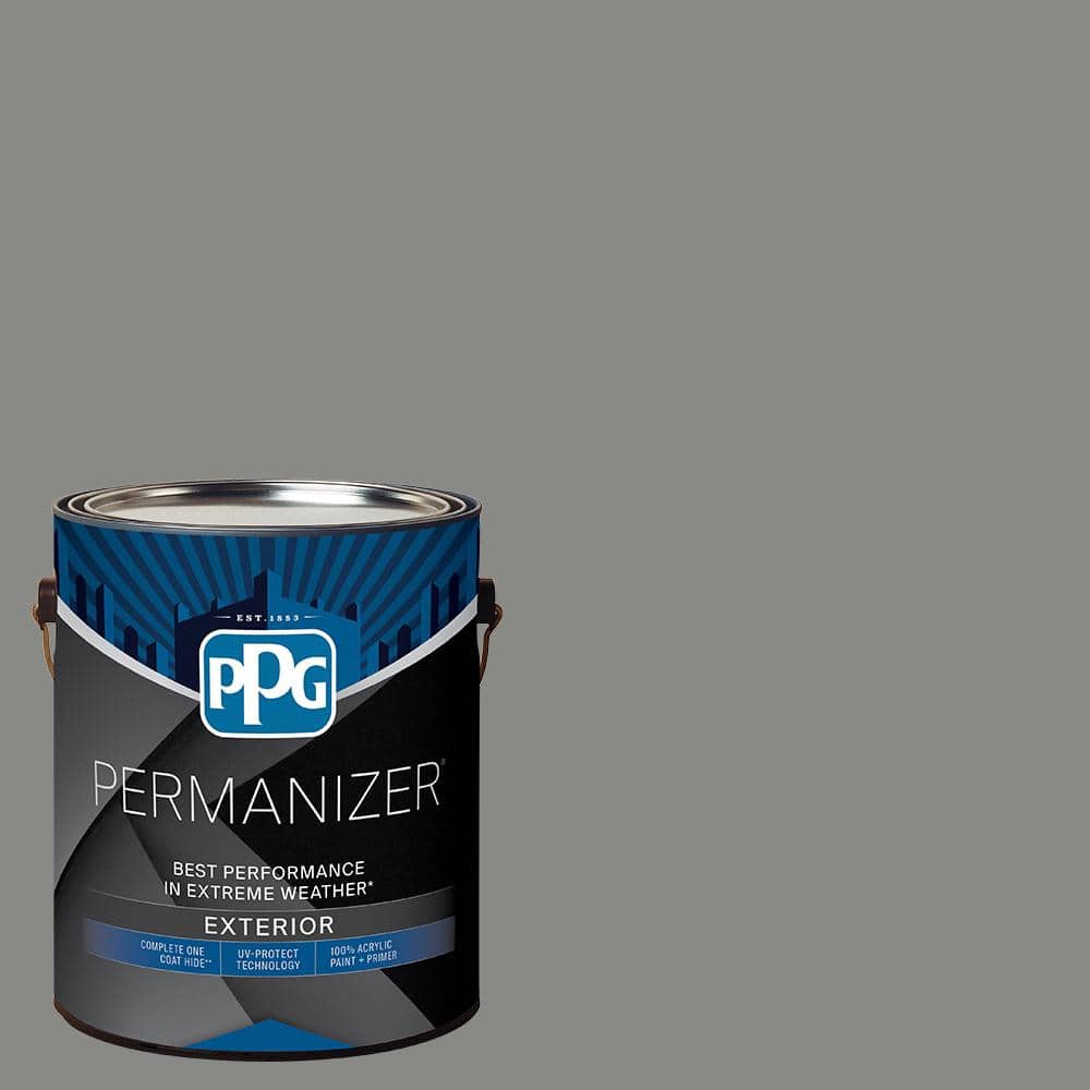 Reviews for PERMANIZER 1 gal. PPG1010-5 Downpour Flat Exterior Paint ...