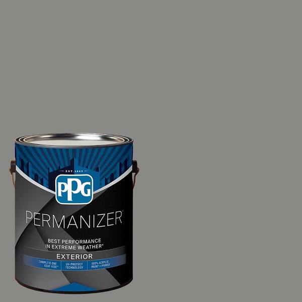 PERMANIZER 1 gal. PPG1010-5 Downpour Flat Exterior Paint PPG1010-5PZ ...