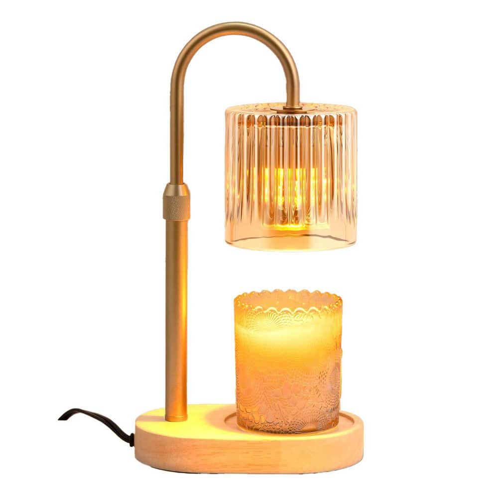 Multi-Colored Adjustable Height Candle Warmer Lamp with Timer, Flame ...