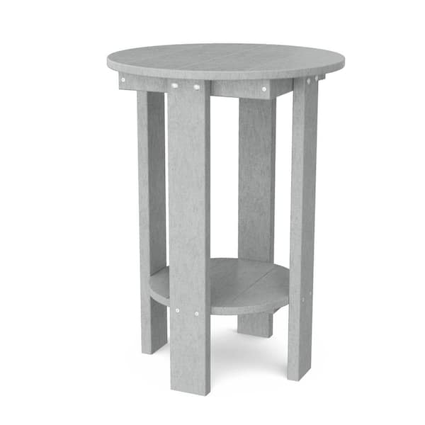 Wildridge Heritage Light Gray HDPE Plastic Outdoor Side Table LCC-152 ...