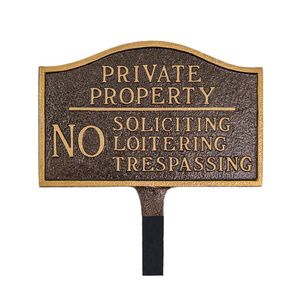 Montague Metal Products Private Property, No Soliciting, No Loitering ...