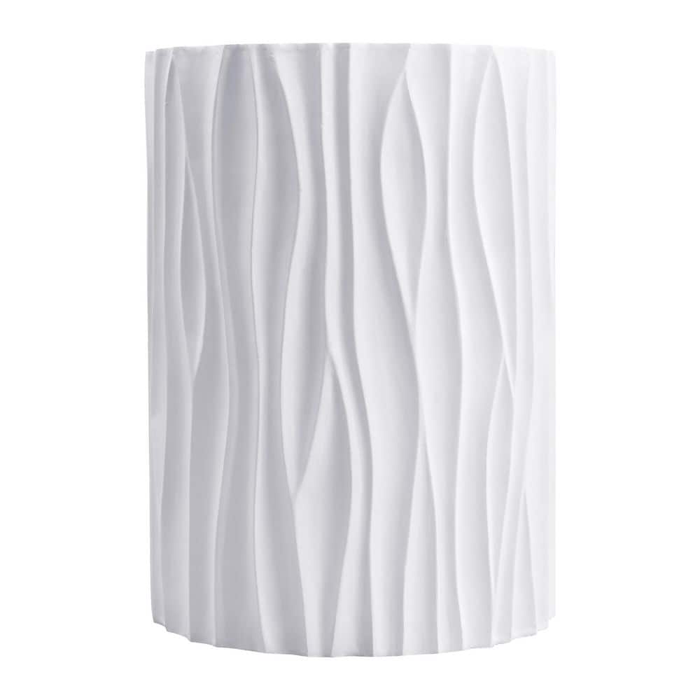 CHRISTOPHER KNIGHT HOME Valeria Modern White Round MGO Concrete Patio ...