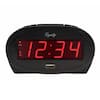 Equity by La Crosse 0.9 In. Red LED alarm clock with USB charge port ...