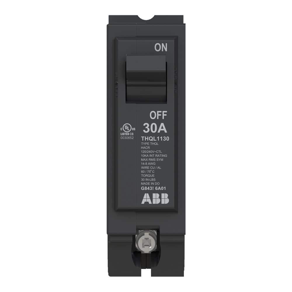 ABB 30 Amp 1 in. Single-Pole Circuit Breaker (THQL1130A) THQL1130A ...