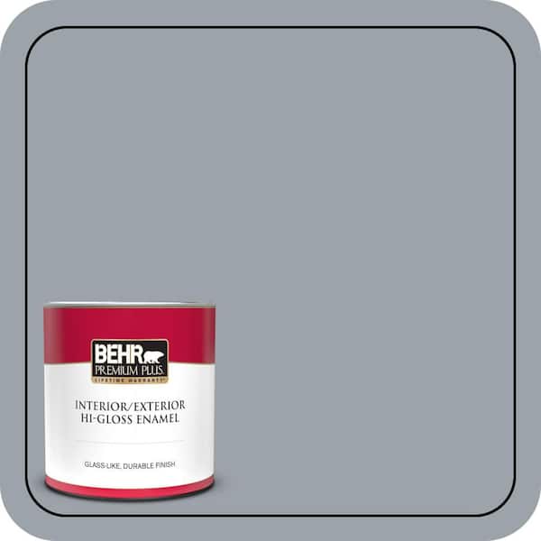 BEHR PREMIUM PLUS 1 qt. #MQ5-22 Rainmaster Hi-Gloss Enamel Interior ...